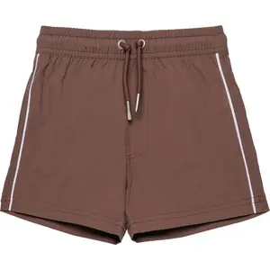 GOTTEX MENS Gottex 7" Inseam Striped Swim Trunks - Mocha