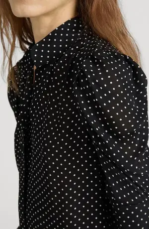 FRAME The Gillian Silk Button-up Shirt