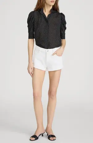 FRAME The Gillian Silk Button-up Shirt
