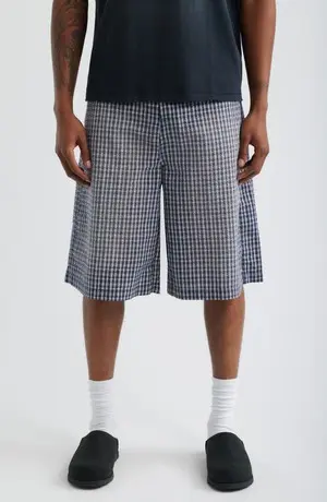 ELWOOD Seersucker Shorts - Plaid