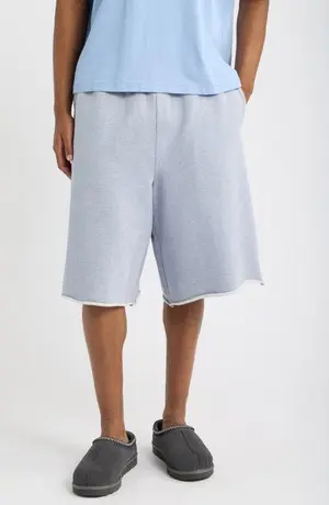 ELWOOD Relaxed Fit Cut-off Sweatshorts - Blue