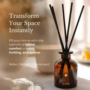 JUARA Candlenut Reed Diffuser Set