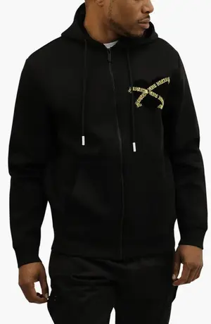 ROBERTO VINO The Heart Preimum Blend Zip Hoodie - Black
