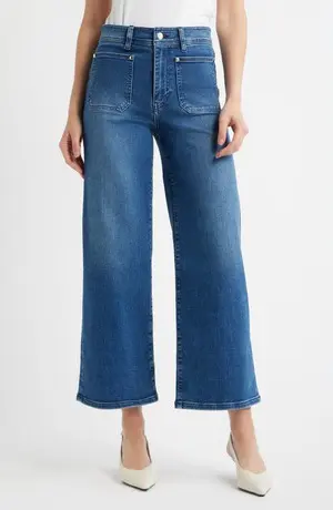 FRAME Le Slim Palazzo Crop Wide Leg Jeans