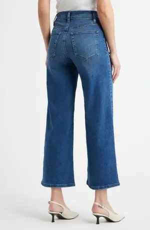 FRAME Le Slim Palazzo Crop Wide Leg Jeans - Archive