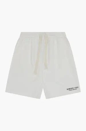 ROBERTO VINO Oversize Knitted Short Set - White