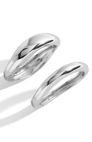 Baublebar Priya Set Of 2 Hinge Bangles - Silver