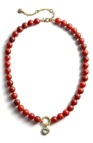 Baublebar Janette Beaded Pendant Necklace - Red