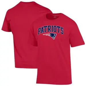 Champion New England Patriots Arch Over Logo T-shirt - Red