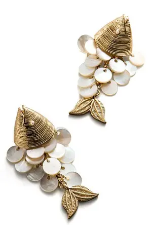 Baublebar Ripple Effect Fish Statement Earrings - White