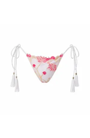 IVY SWIMWEAR Lani Bikini Bottoms - White Cherry