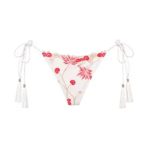 IVY SWIMWEAR Lani Bikini Bottoms - White Cherry