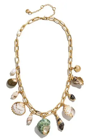 Baublebar All At Sea Charm Necklace - Gold Multi