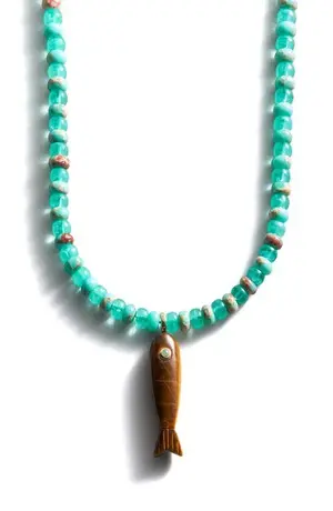 Baublebar Fish Out Of Water" Pendant Necklace - Turquoise