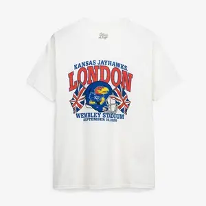 BLUE 84 Kansas Jayhawks London Union Jack Classic T-shirt - White