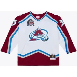 Mitchell & Ness Patrick Roy Colorado Avalanche 1995 Power Play Jersey - White