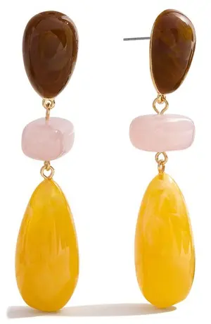 Baublebar Phoebe Drop Earrings - Yellow Multi