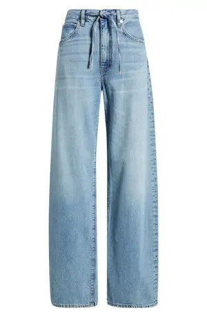 FRAME The Off Duty Drawstring Bow Jeans
