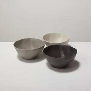 BE HOME Tam Stoneware Dessert Bowlset Of 4 - Sterling