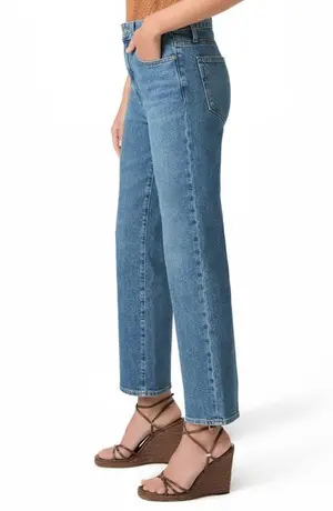 Paige Stevie High Waist Ankle Bootcut Jeans