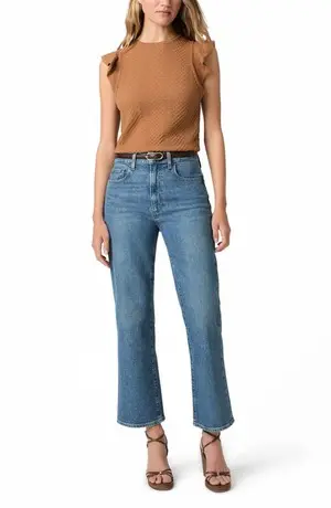 Paige Stevie High Waist Ankle Bootcut Jeans