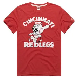 HOMAGE Cincinnati S Tri-blend Hyperlocal T-shirt - Red