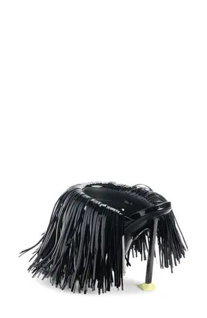 Givenchy Boudoir Fringe High Heel Slide Sandals