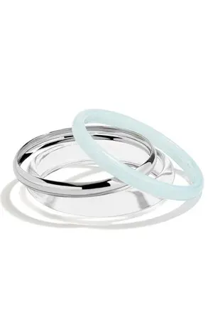 Baublebar Raven Set Of 3 Bangle Bracelets - Silver