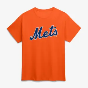 LOGO ATHLETIC New York Mets Wordmark T-shirt - Orange