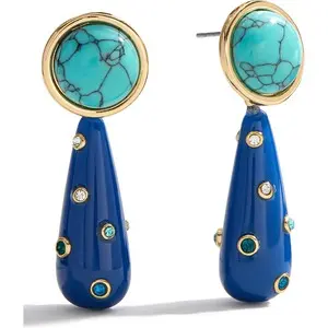Baublebar Cubic Zirconia And Turquoise Drop Earrings