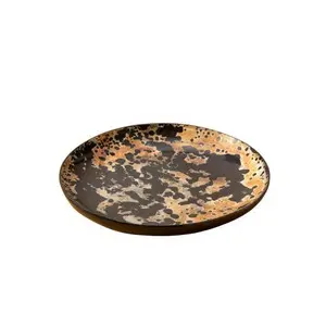 BE HOME Horn Appetizer Speckled Plate - Natural