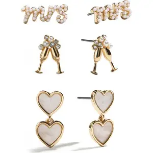 Baublebar Bridal Earring Set With Studs, Drops, And Dangles