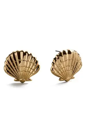 Baublebar Marina Seashell Earrings - Gold