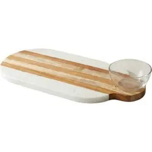 BE HOME Moa Bowl Board - Marble