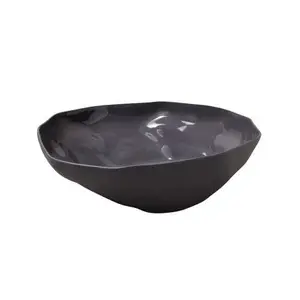 BE HOME Tam Stoneware Large Serving Bowl - Slate