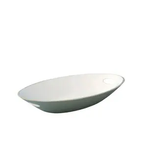 BE HOME Easton Handled Dish - Dove