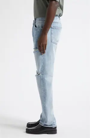 Acne Studios 1996m Regular Fit Ripped Straight Leg Jeans