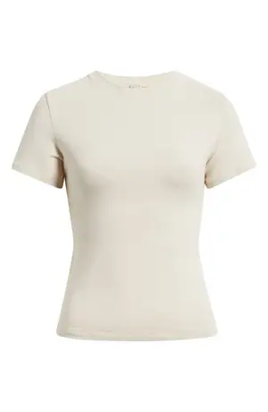SKIMS Stretch Cotton Jersey T-shirt - Stone