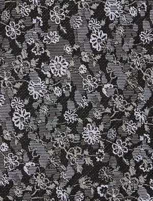 SYNRGY BY DXL Mini Camo Floral Print Neck Tie - Black