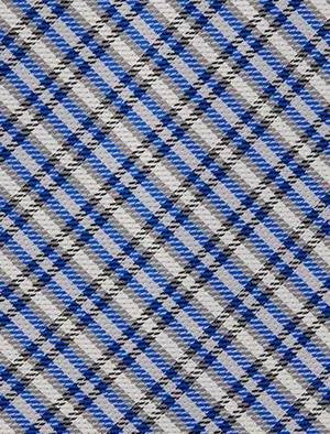 SYNRGY BY DXL Big & Tall Double Grid Tie - Blue