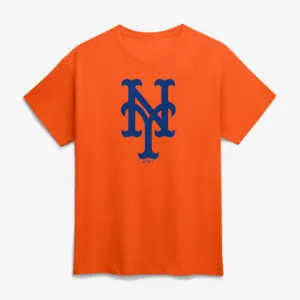 LOGO ATHLETIC New York Mets Official Logo T-shirt - Orange