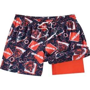 CHUBBIES Chicago Bears Classic Lined Swim Trunks - Navy