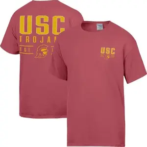 COMFORTWASH Usc Trojans Big Name T-shirt - Cardinal