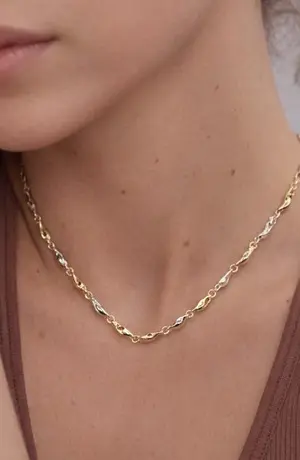 Argento Vivo Fluid Link Necklace