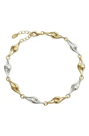 Argento Vivo Fluid Link Bracelet - Two Tone