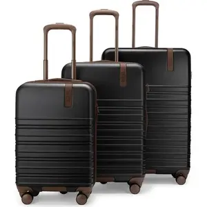 VON DUTCH Von Dutch Retro Trek Expandable Hardside Spinner Luggage Set Black