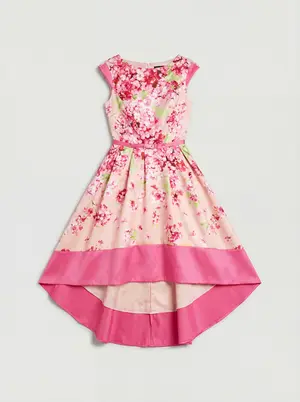 Coast Floral Printed Twill Midi Dress - Blush