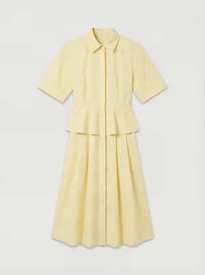Coast Peplum Detail Belted Shirt Dress