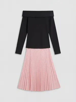 Coast Pleated Georgette Midi Skirt