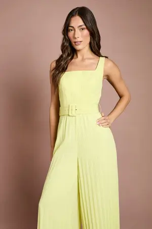 Coast Seam Detail Pleated Wide Leg Jumpsuit